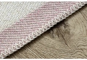 koberec TWIN 22990 Vzor rámu, bavlna, oboustranný, Ekologické třásně velikost 200x290 cm | krásné koberce cz