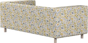 Potah na pohovku IKEA  Klippan 2-místná barva žlutá látka pletený vzor, vzorované