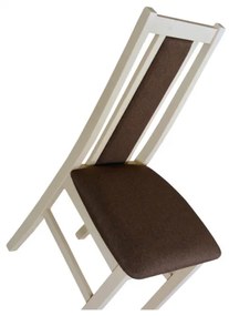Jídelní stůl se 4 židlemi - AL27, Barva dřeva: bílá-L, Potah: Zetta 297