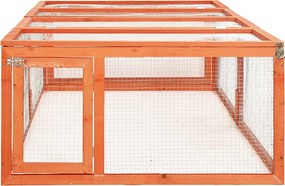 Králíkárna 183 x 90 x 46,5 cm masivní jedlové dřevo 170877
