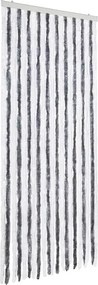 Závěs proti hmyzu šedobílý 90 x 200 cm Chenille 315124