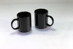BDK-GLASS Keramické hrnky 250ml černé - 1+1 ZDARMA
