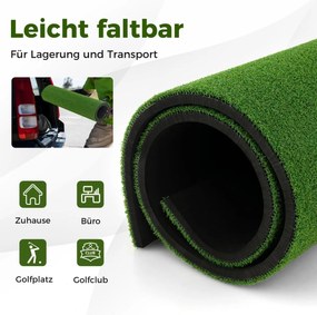 Costway 3-v-1-Ticking mat pro golf. Vysoce kvalitní úderová podložka s umělým