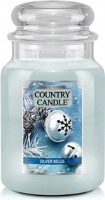 Silver Bells Country Candle – velká vonná svíčka se 2 knoty (737 g)