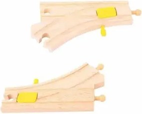 Bigjigs Rail Přehazovací výhybka 2 ks / od 3 let