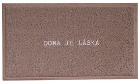 Artsy Doormats Rohožka Doma je láska, béžová barva, hnědá barva, plast