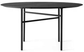 Snaregade Dining Table, ø138 cm černě lakovaný dub Audo (MENU)