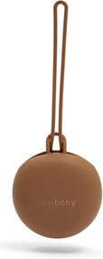 Silikonový obal na dudlík New Baby hnědý