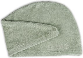 Bavlněný froté turban do sauny a wellness Comfort olivový