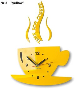 Kuchyňské nástěnné hodiny Time for coffee