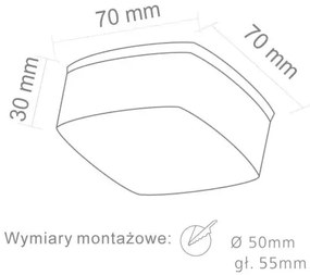 Moderní bodové svítidlo Caps