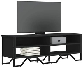 TV skříňka černá 122 x 34 x 41 cm kompozitní dřevo