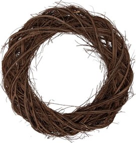 Hnědý ratanový věnec Riet VIII M – 45x5 cm