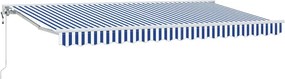 Rám markýzy Modrá a bílá 350 x 200 cm 3329620