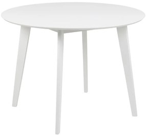 Kulatý jídelní stůl Roxby 105 cm bílý