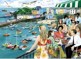 GIBSONS Puzzle Večeře v Tenby / 1000 dílků / 68 x 49 cm
