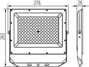 LED reflektor Kanlux ACETE 100W CCT GR 38494 IP65 nastavitelná teplota barvy