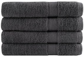 Prémiové ručníky SOLUND 4 ks antracitové 100x200 cm 600 g/m² 137173