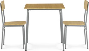 Autronic Jídelní set s 2 židlemi AUT-O2122 Odstín: Bílá