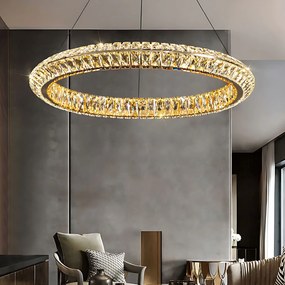 Toolight Toolight, LED stropní svítidlo 80cm, 45W, 4000K, APP1769-CP, zlatá, OSW-04347