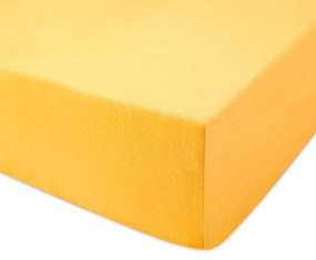 DĚTSKÉ JERSEY PROSTĚRADLO 004 80X160 CM ŽLUTÉ