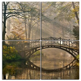 Obraz na plátně - Starý most - čtverec 3139E (60x60 cm)