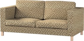 Potah na pohovku IKEA  Karlanda rozkládací, krátký barva béžová látka pletený vzor, vzorované