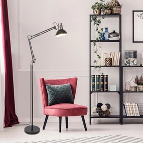 Rabalux Černá stojací lampa Aristeo pro žárovku E27 2196