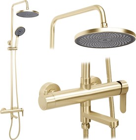 Rea, Sprchový Set Rea Arcos brush gold, REA-P8716