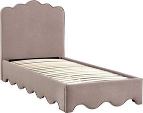 Jednolůžková čalouněná postel Orso 90x200 béžová