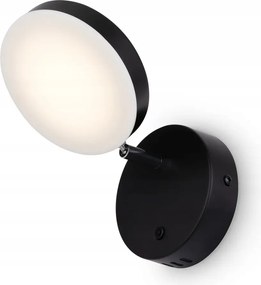 Nástěnná lampa minimalistická kulatý černá Led 3000K do obývacího pokoje Maytoni