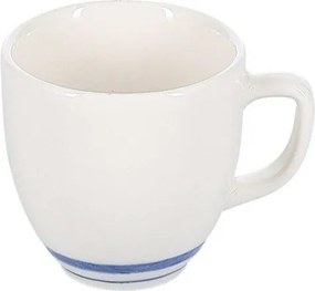 Bílý/modrý porcelánový šálek na cappuccino 200 ml Azul – BonBistro