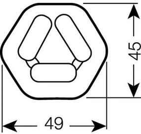 Úsporná zářivka OSRAM DULUX T/E 26W/840 PLUS GX24q-3 neutrální bílá 4000K