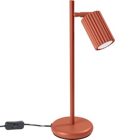 Sollux Lighting Stolní lampa KARBON červená okrová