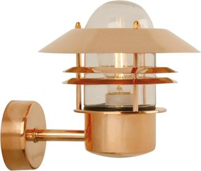 NOR 25011030 Venkovní nástěnné svítidlo Blokhus 1x60W E27 měď čirá - NORDLUX