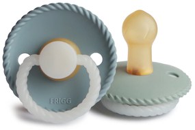 Frigg Dudlík Frigg Rope 2-pack kaučuk vel.1 Stone Blue Night/Sage Night