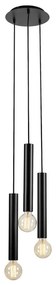 Černé závěsné svítidlo s kovovým stínítkem 25x25 cm Sencillo - Markslöjd