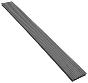 Podlahová prkna na terasu - WPC + příslušenství - 20 m2 - 2,2 m | šedá