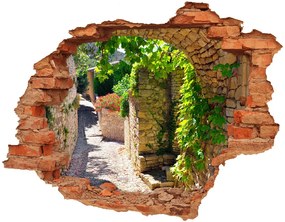 Wallmuralia Fototapeta díra na zeď 3D Romantická ulička 90x70 cm