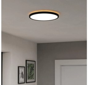 Eglo 901438-LED Koupelnové stropní svítidlo ROVITO 13,9W/230V pr.30cm IP44 černá