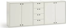 Krémová komoda 197x80x40 cm Wally – Teulat