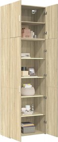 Skříň highboard dub sonoma 80 x 42,5 x 249 cm kompozitní dřevo 3281366