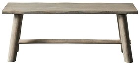 Muubs Dřevěná lavice RAJA 110 cm, šedo-hnědá