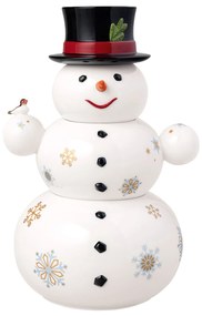 Villeroy & Boch Porcelánová dóza na cukroví Christmas Toys Memory, Sněhulák 31 cm 14-8602-4501