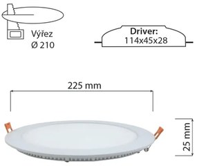 LED podhledové svítidlo McLED TORO R21 TR225-21W4000K-W-EN neutrální bílá ML-412.017.33.0