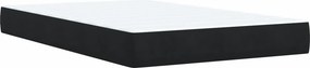 Box spring postel s matrací černá 120 x 200 cm samet 3286278