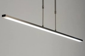 Závěsné designové LED svítidlo nad stůl Lineo Deluxe Silver