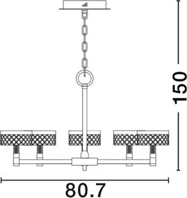 Závěsné LED svítidlo NOVA LUCE BION 48W 3000K 9186945