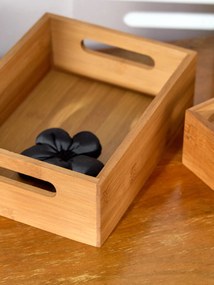 Sinsay - Bambusový úložný box s úchyty - béžová