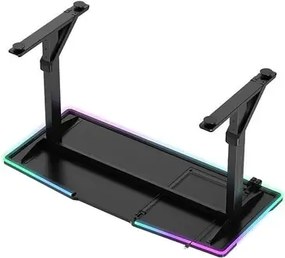 ULTRADESK Iron černá / Herní stůl / 132.5 x 60.5 x 71 - 81 cm / nastav